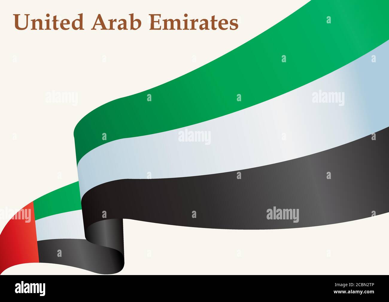 Flag of the United Arab Emirates, United Arab Emirates. Template for ...