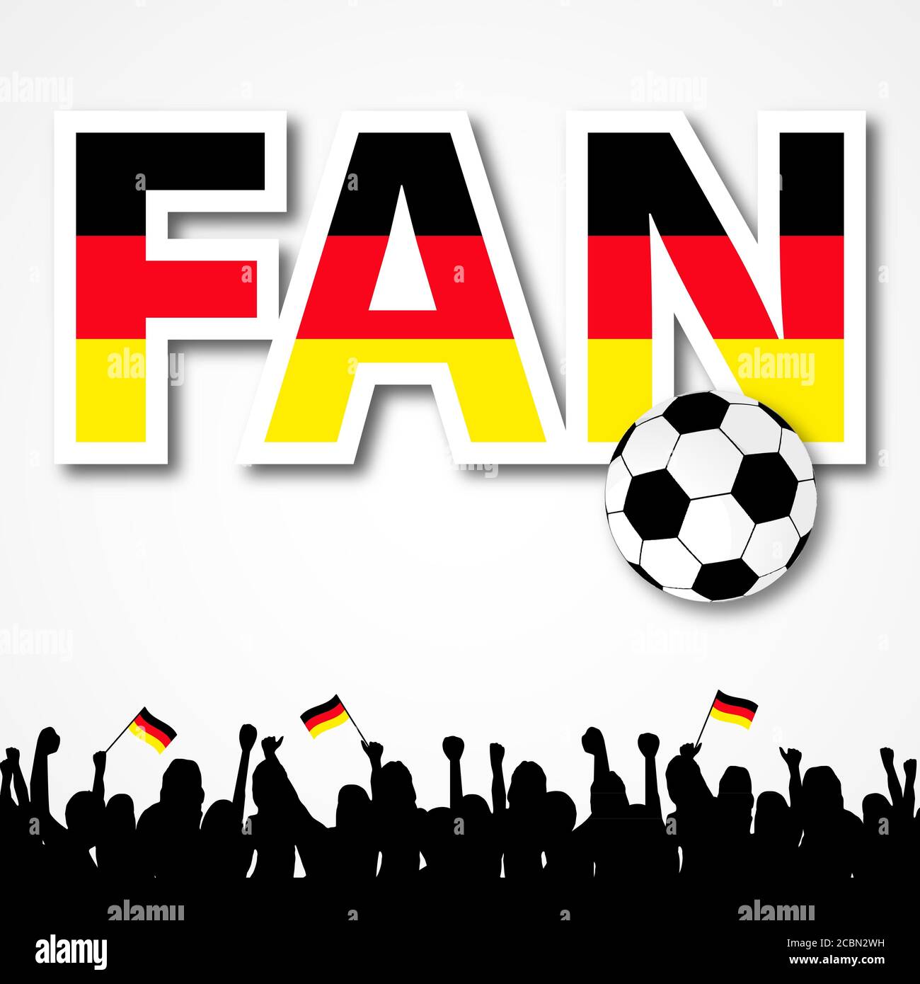 Illustration of a German soccer fan club - sport concept Stock Photo ...