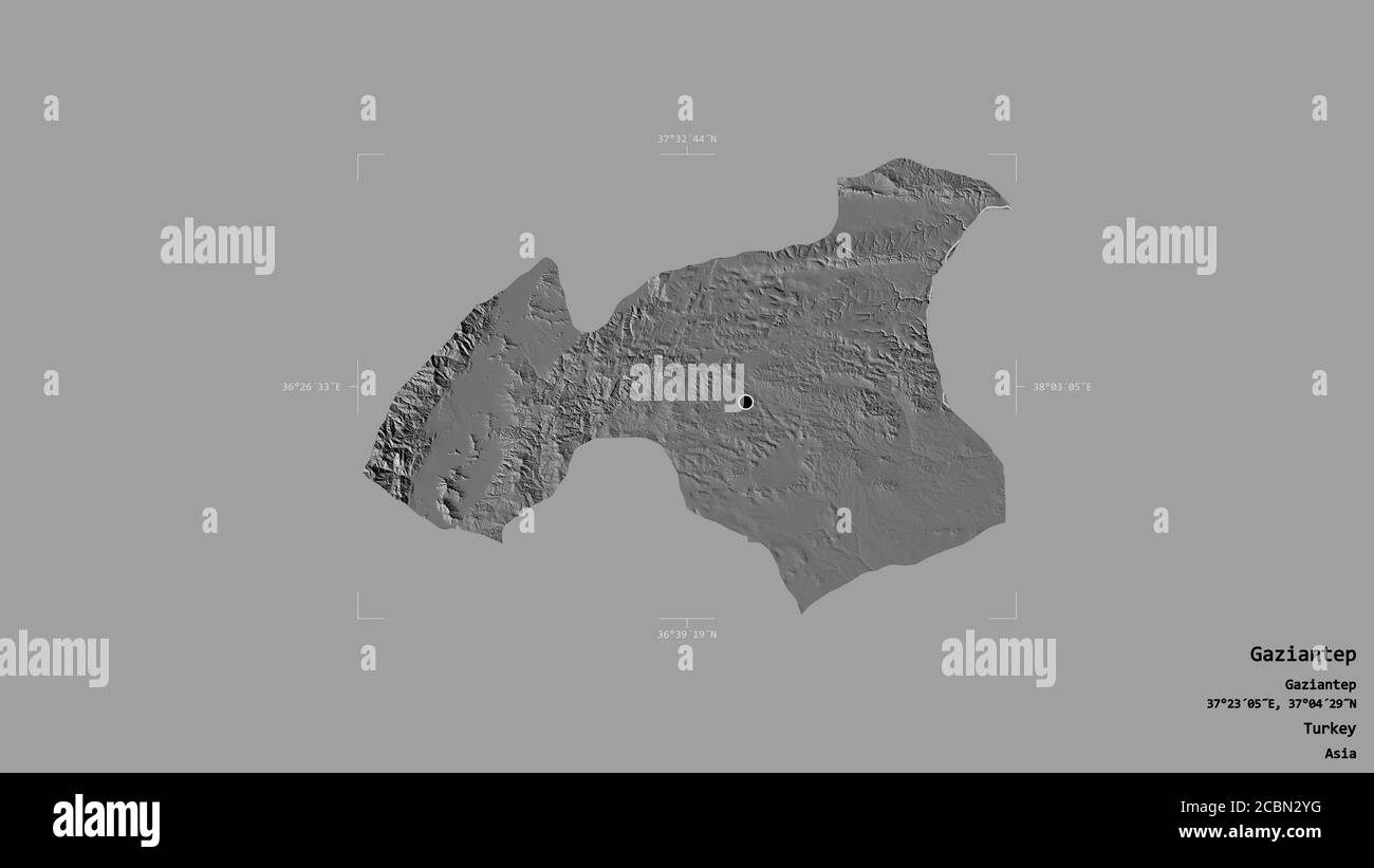 Gaziantep turkey map Black and White Stock Photos & Images - Alamy