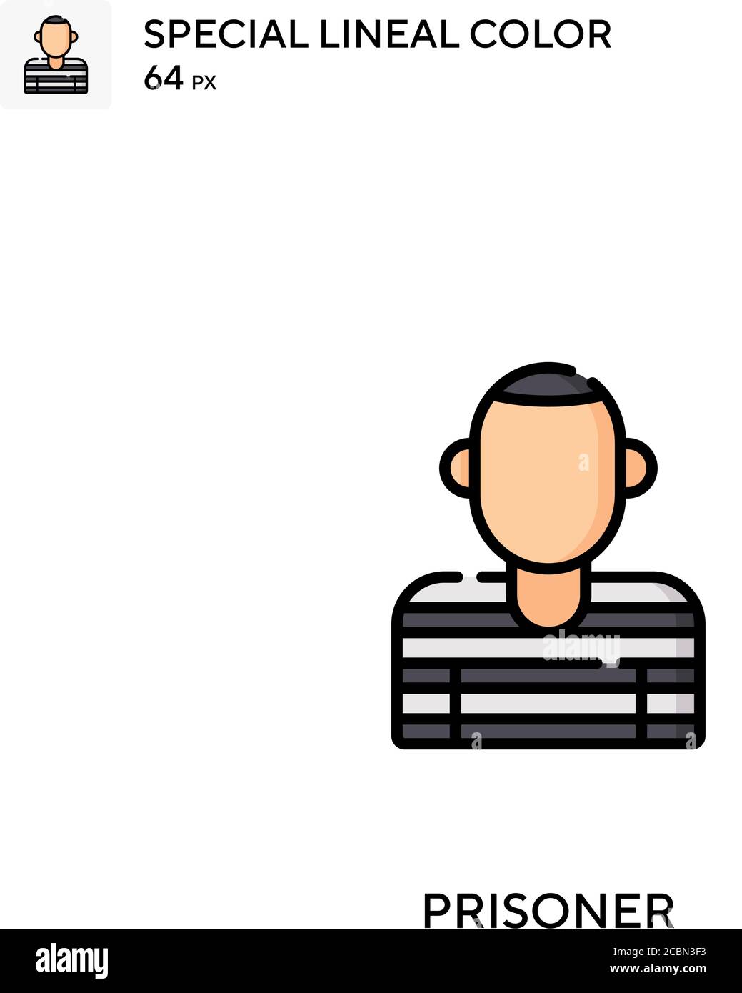 Prisoner Special lineal color vector icon. Prisoner icons for your business project Stock Vector ...