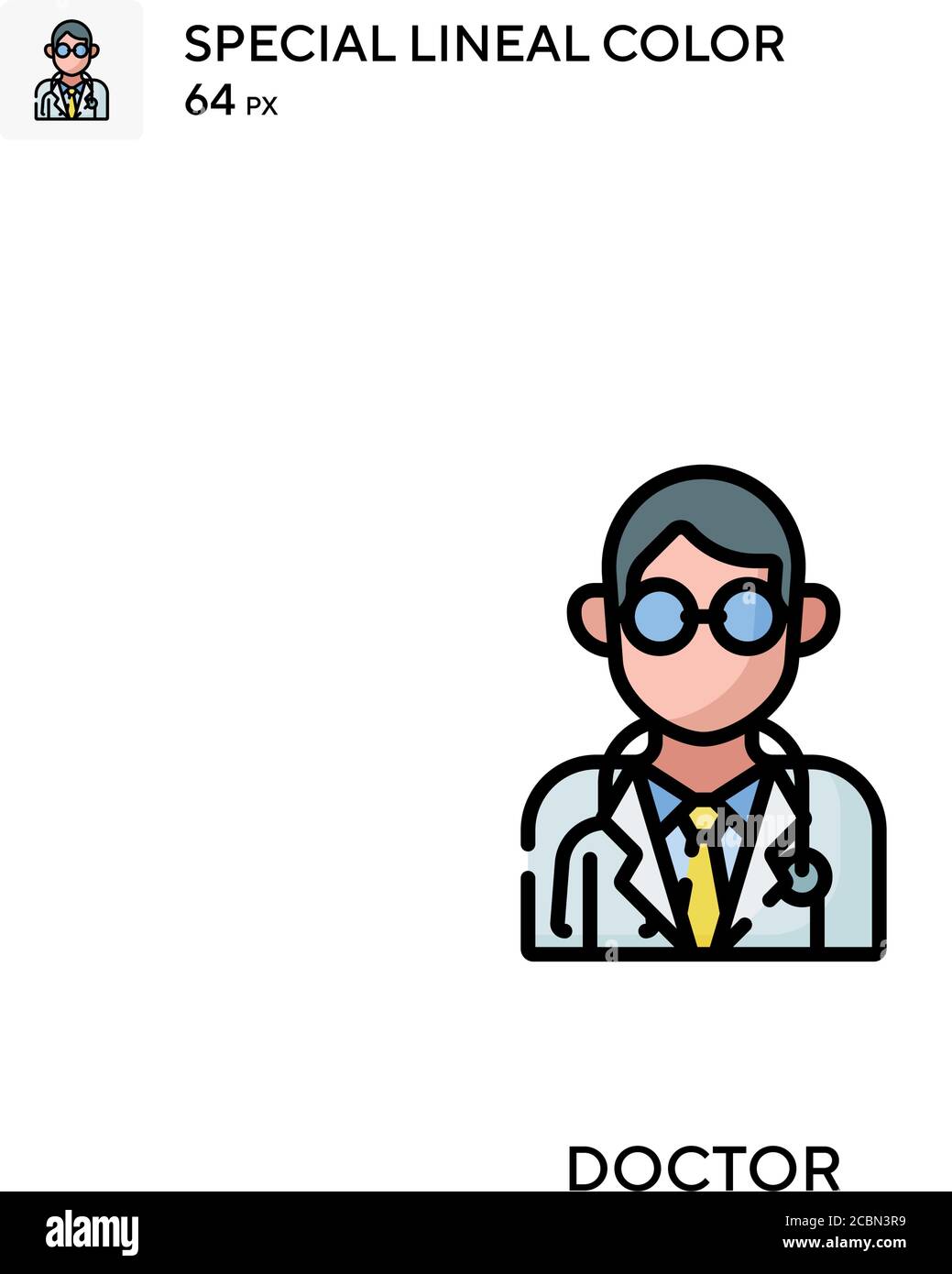 Doctor Special lineal color vector icon. Doctor icons for your business ...