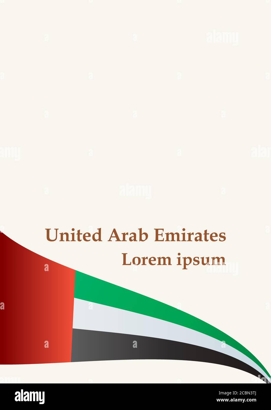 Flag of the United Arab Emirates, United Arab Emirates. Template for ...
