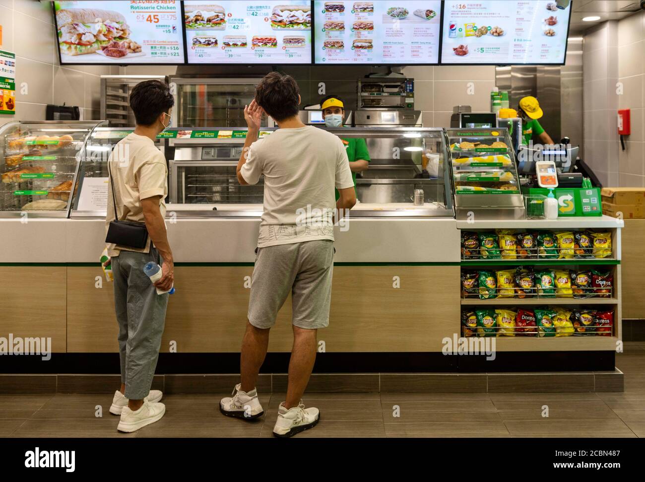 Subway fast food customers hi-res stock photography and images - Alamy