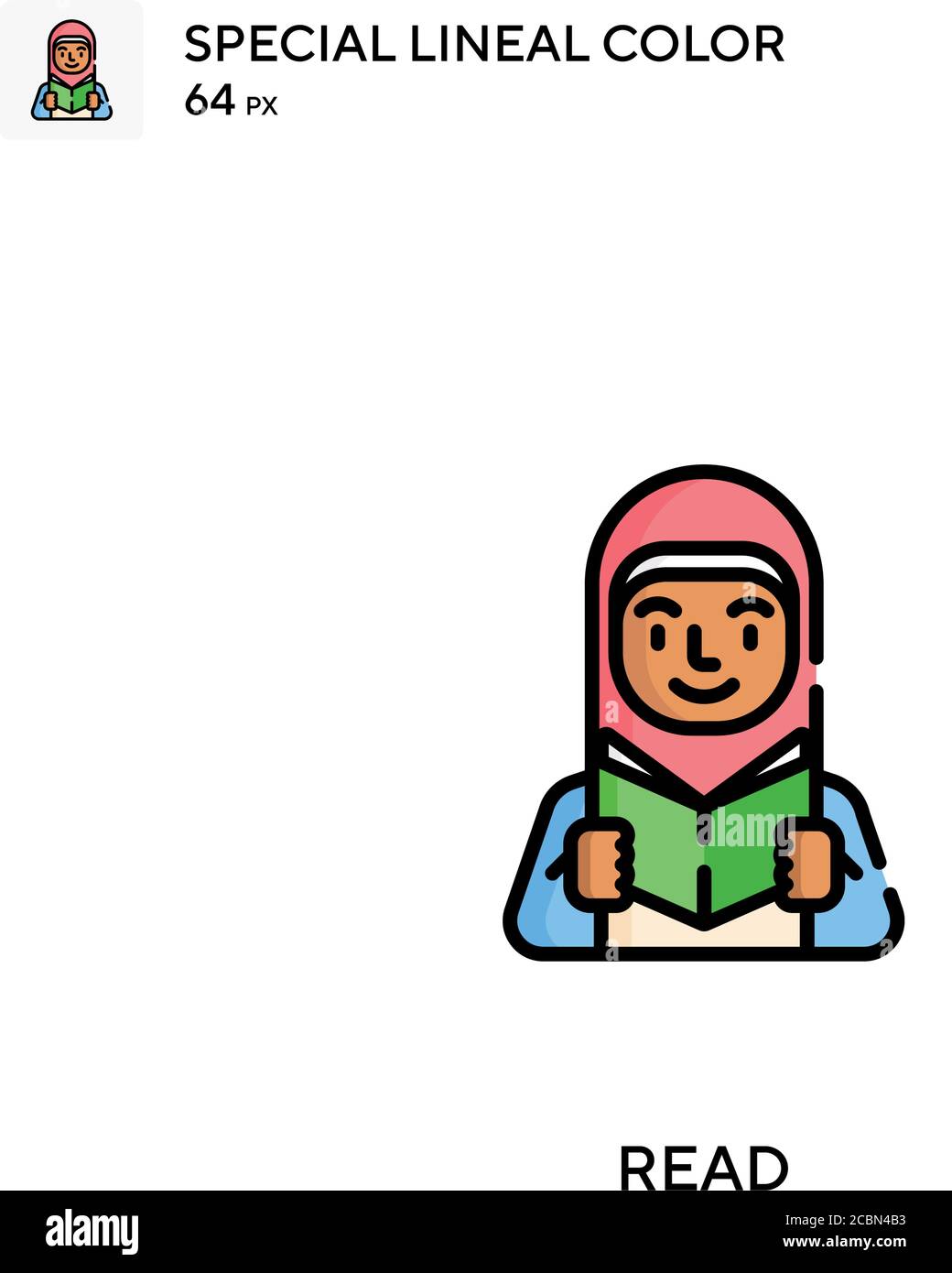 Read Special lineal color vector icon. Read icons for your business ...