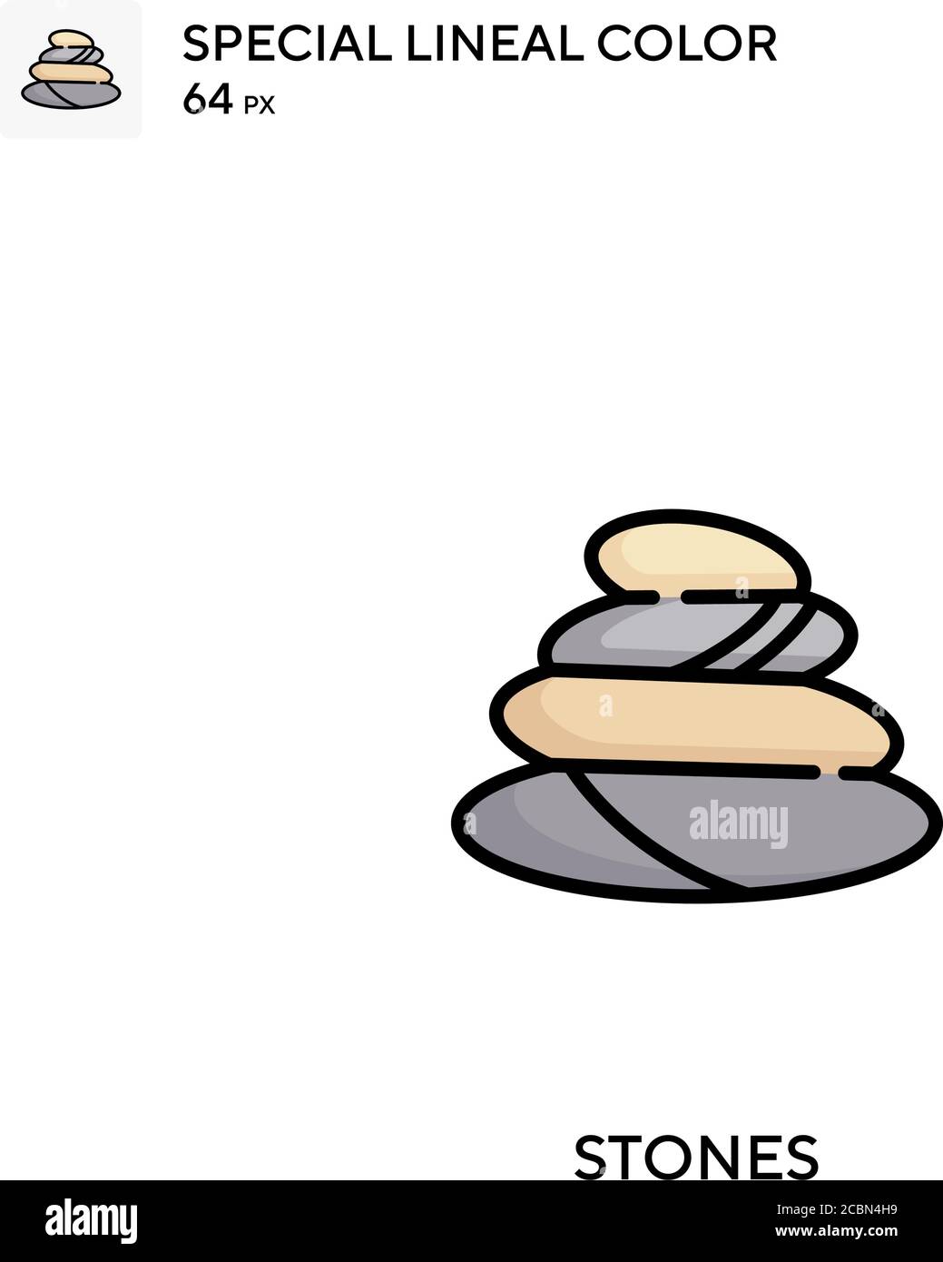 Stones Special lineal color vector icon. Stones icons for your business ...