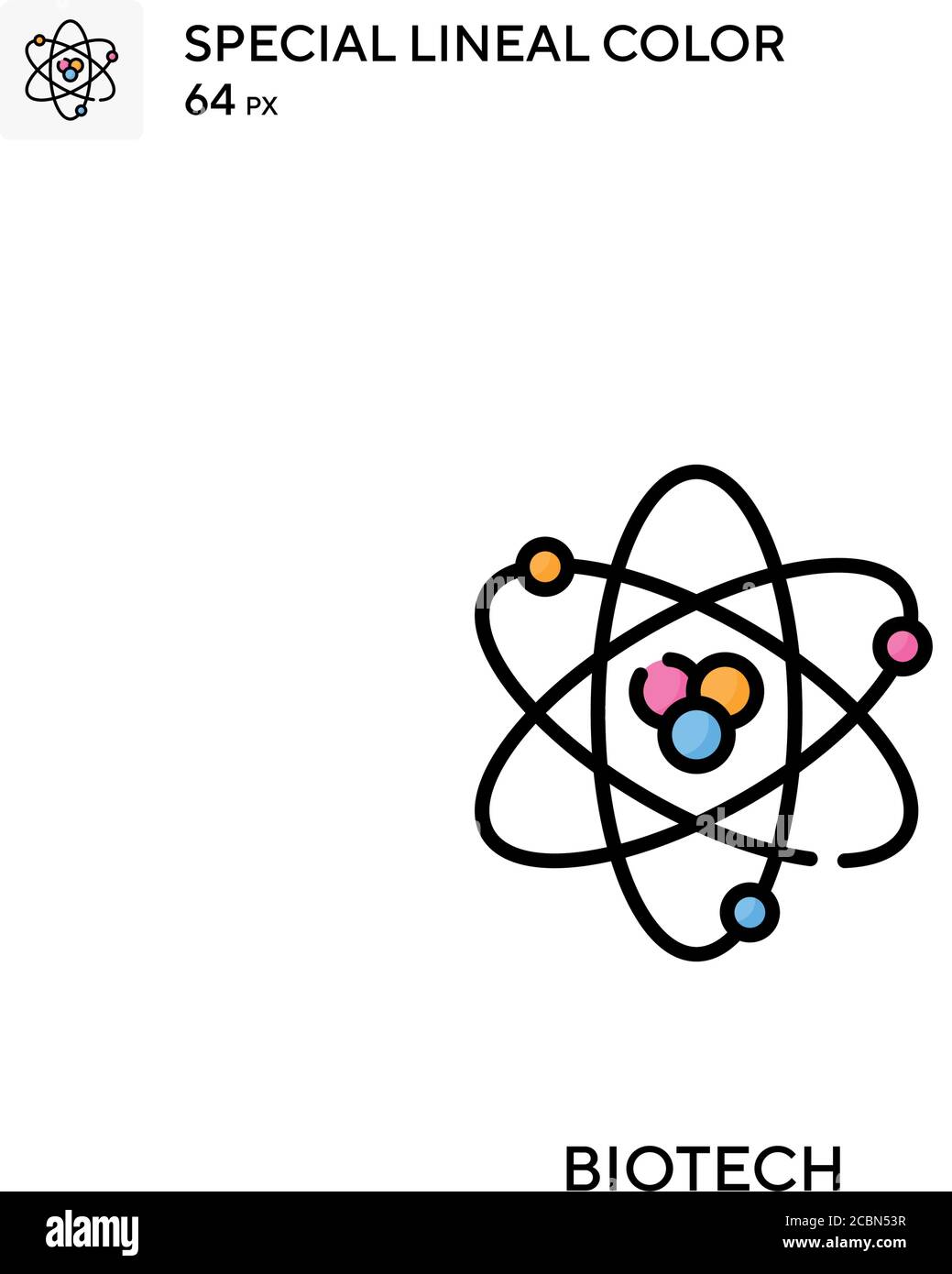 Biotech Special lineal color vector icon. Biotech icons for your ...