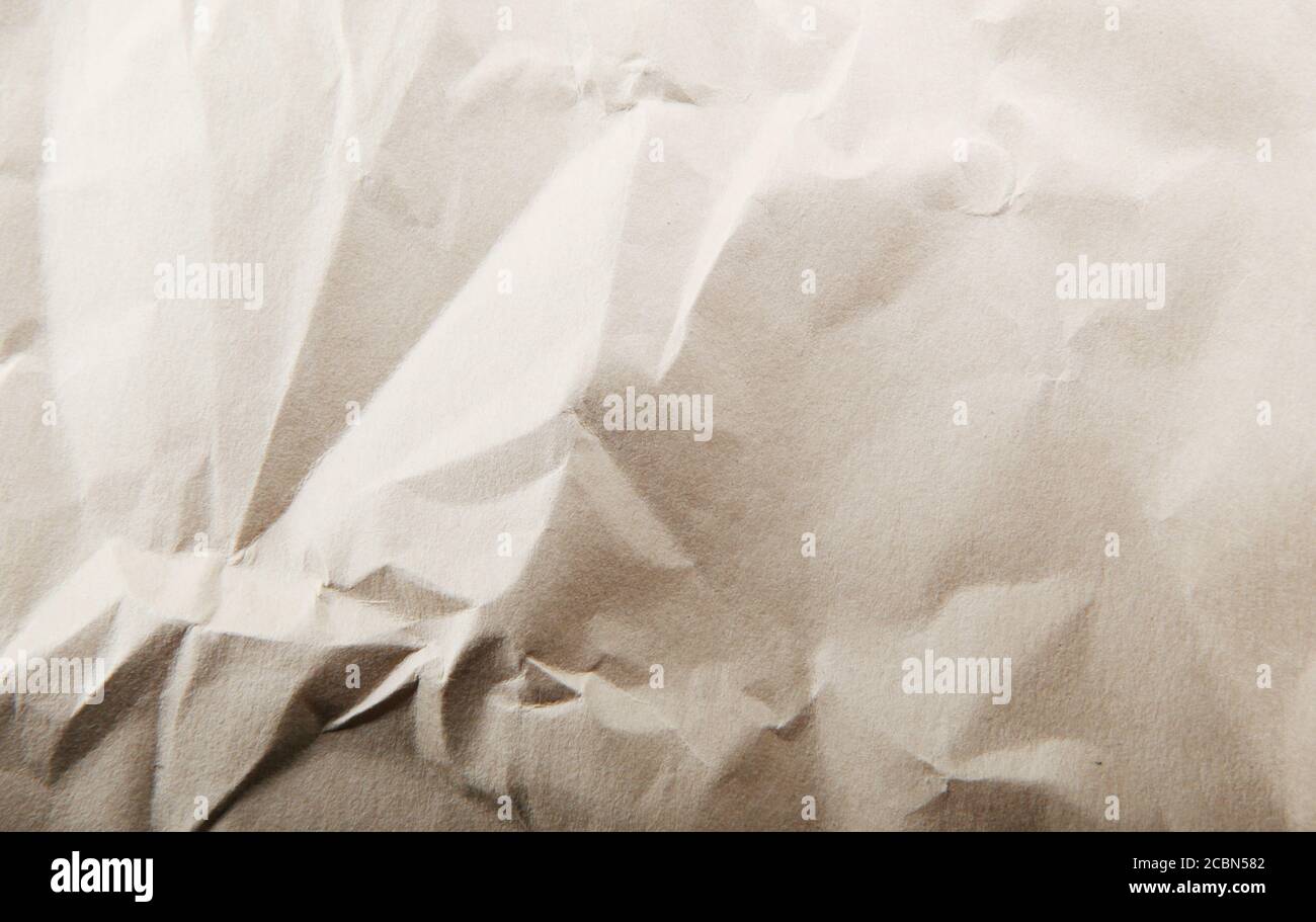 White scrunched paper surface Stock Photo - Alamy