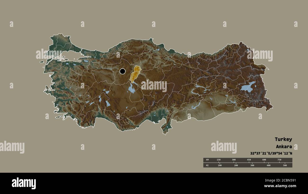 Map of kirikkale hi-res stock photography and images - Alamy