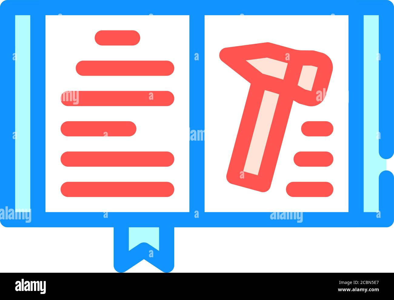 law book color icon vector isolated illustration Stock Vector Image ...