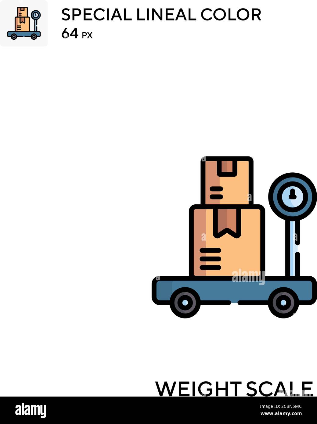 Weight scale Special lineal color vector icon. Weight scale icons for ...