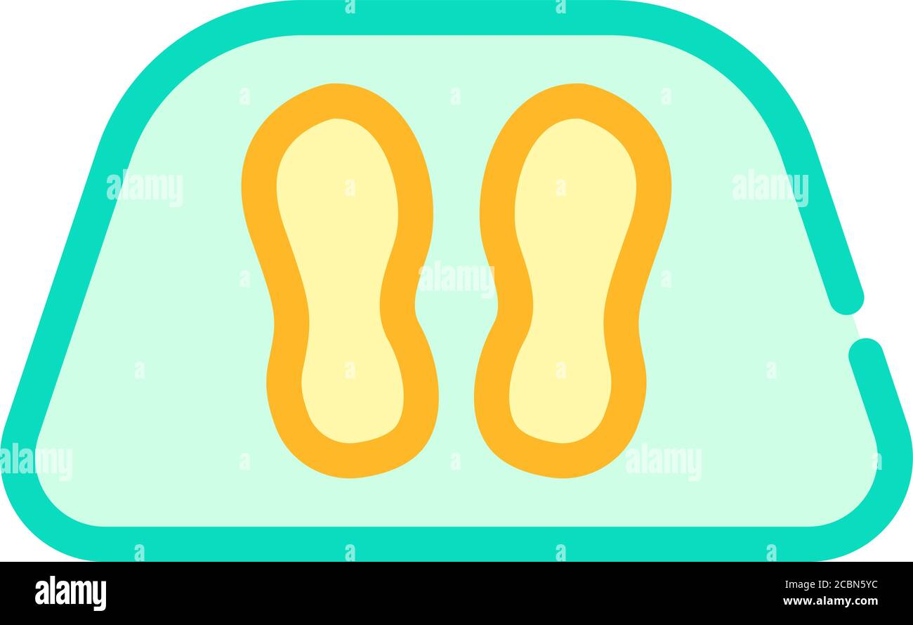 clean feet carpet color icon vector illustration Stock Vector Image ...