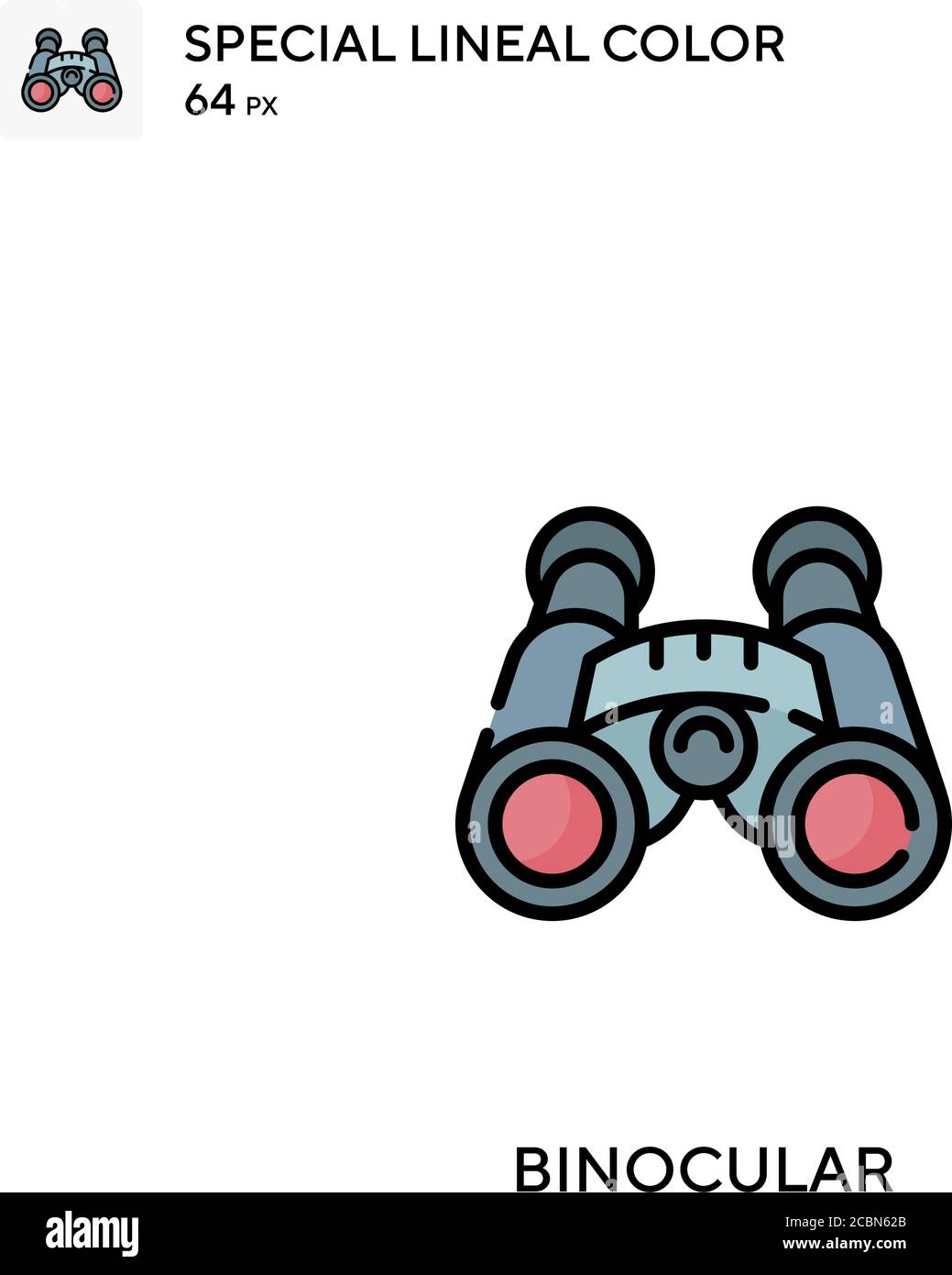 Binocular Special lineal color vector icon. Binocular icons for your ...