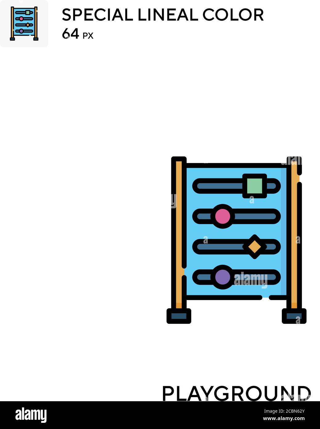 Playground Special lineal color vector icon. Playground icons for your ...