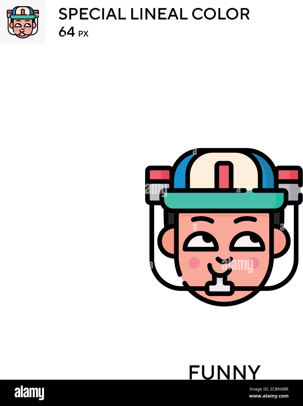 Funny Special lineal color vector icon. Funny icons for your business ...