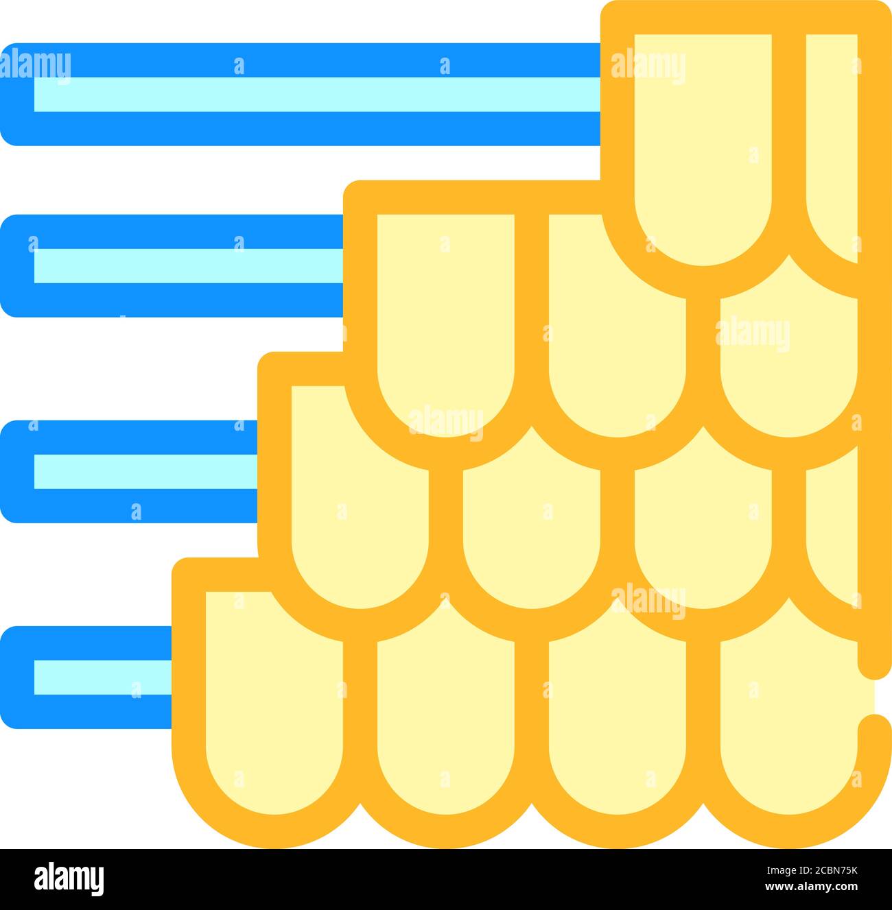 roof covering pile color icon vector illustration Stock Vector Image ...