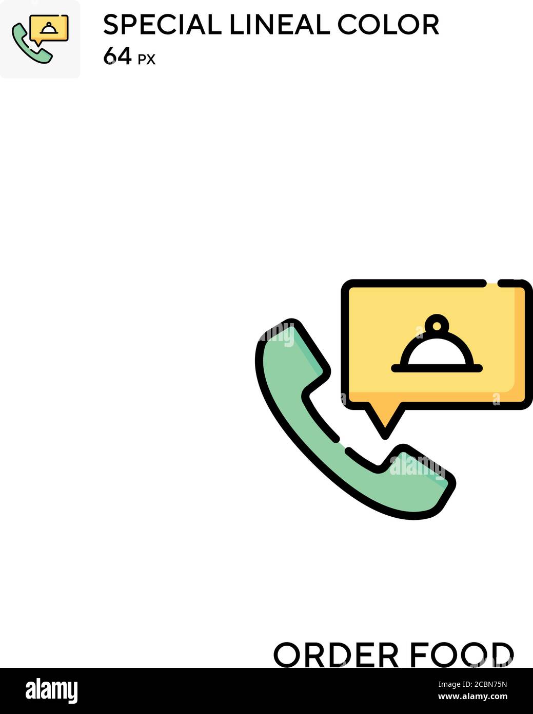 Order food Special lineal color vector icon. Order food icons for your ...
