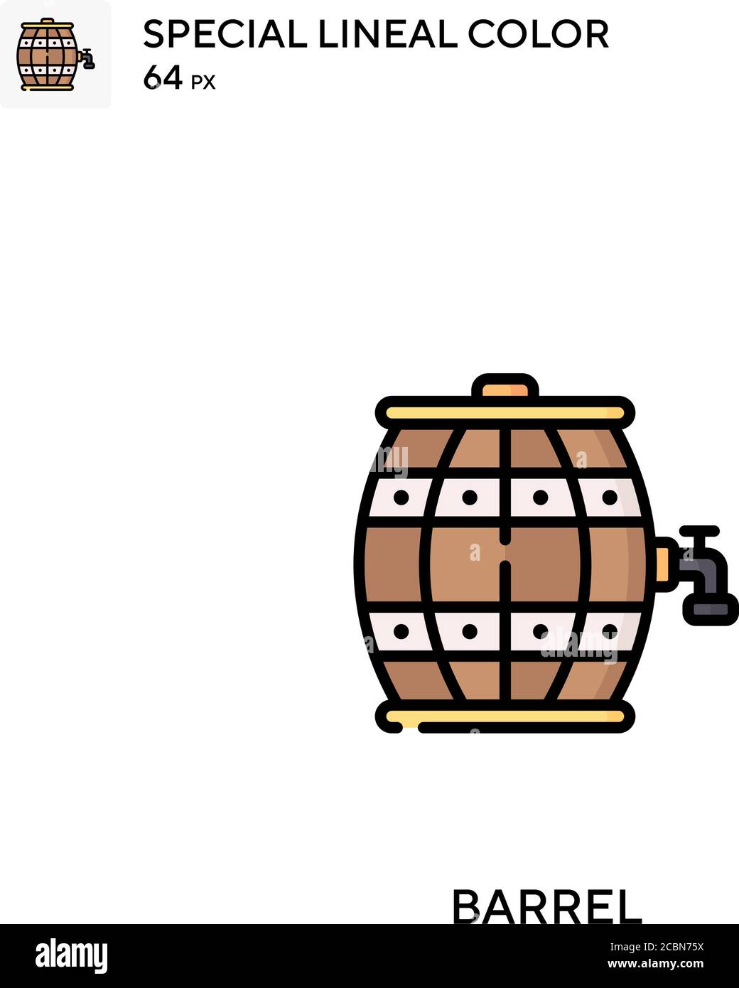 Barrel Special lineal color vector icon. Barrel icons for your business ...