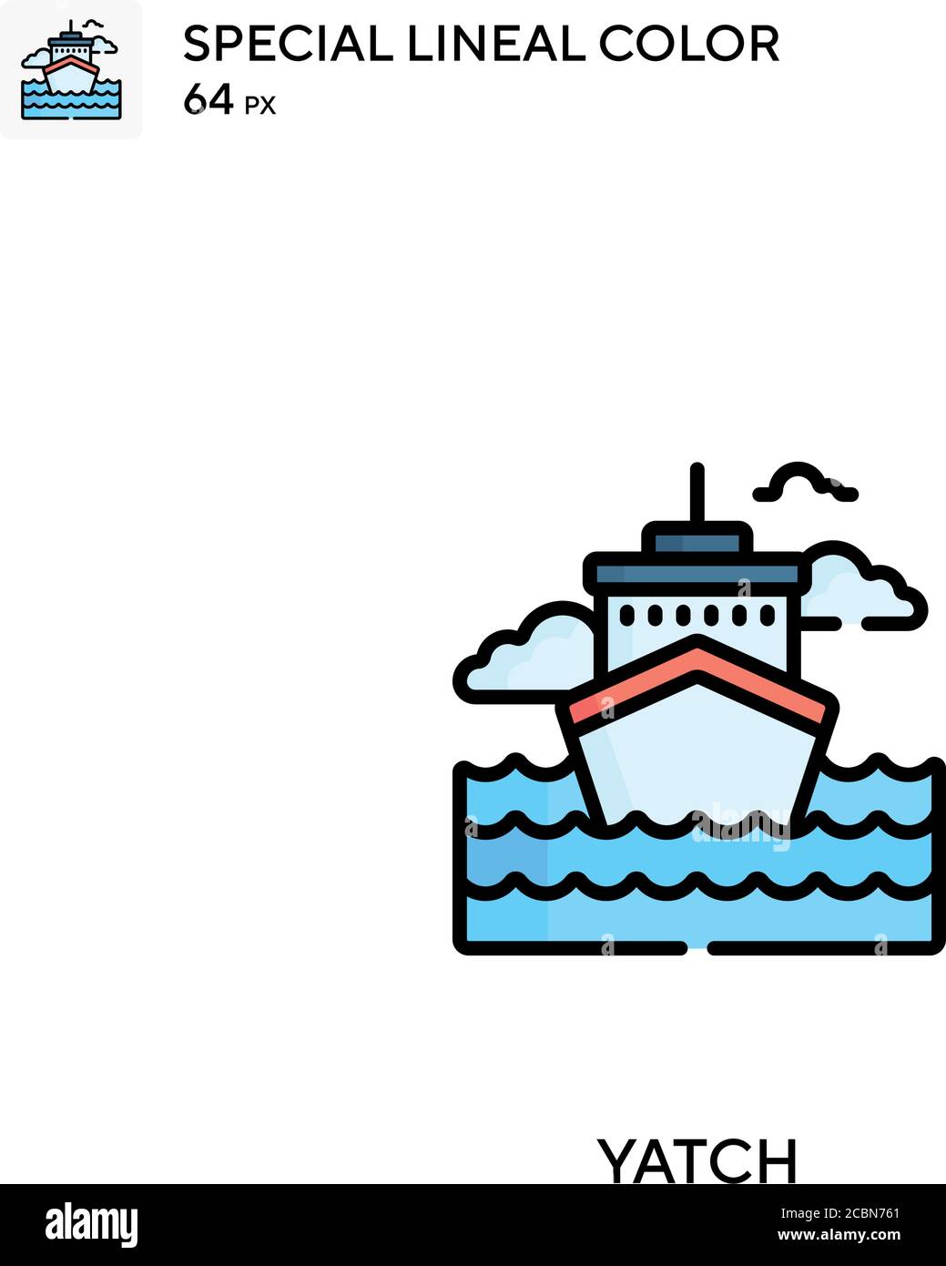 Yatch Special lineal color vector icon. Yatch icons for your business ...