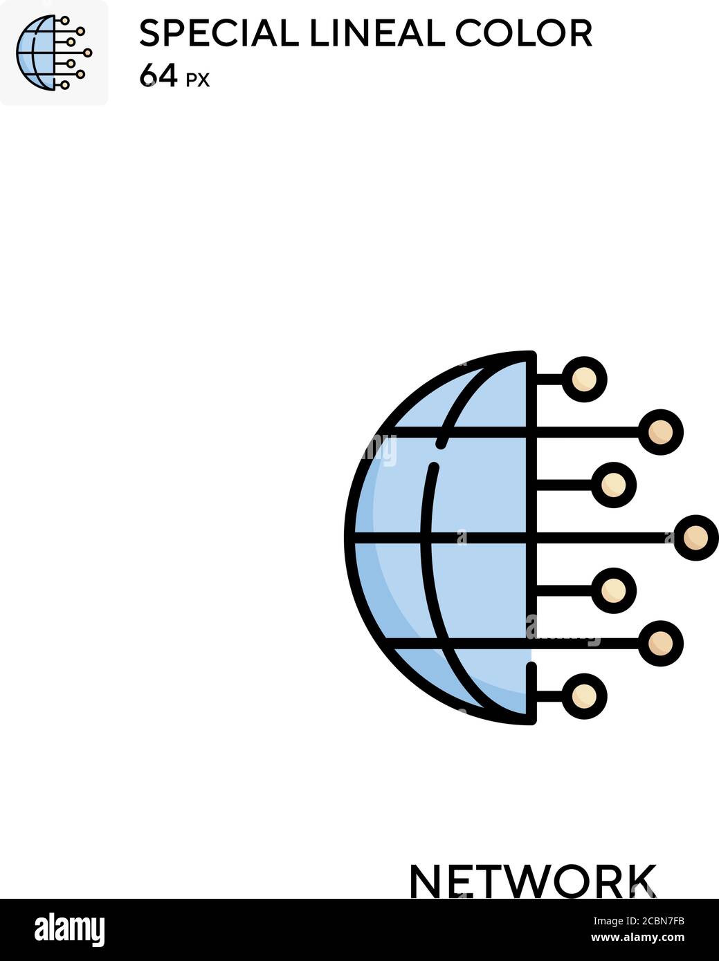 Network Special lineal color vector icon. Network icons for your ...