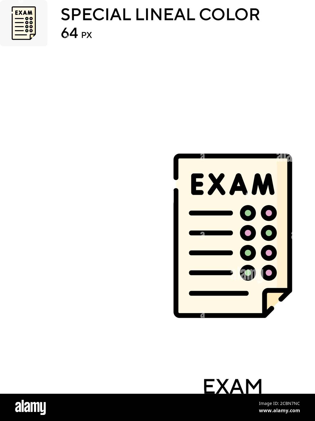 Exam Special lineal color vector icon. Exam icons for your business ...