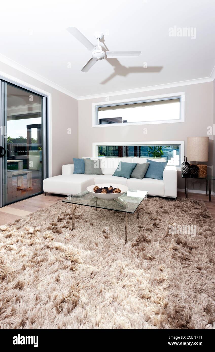 Interior view of a living room in new luxury home Stock Photo - Alamy