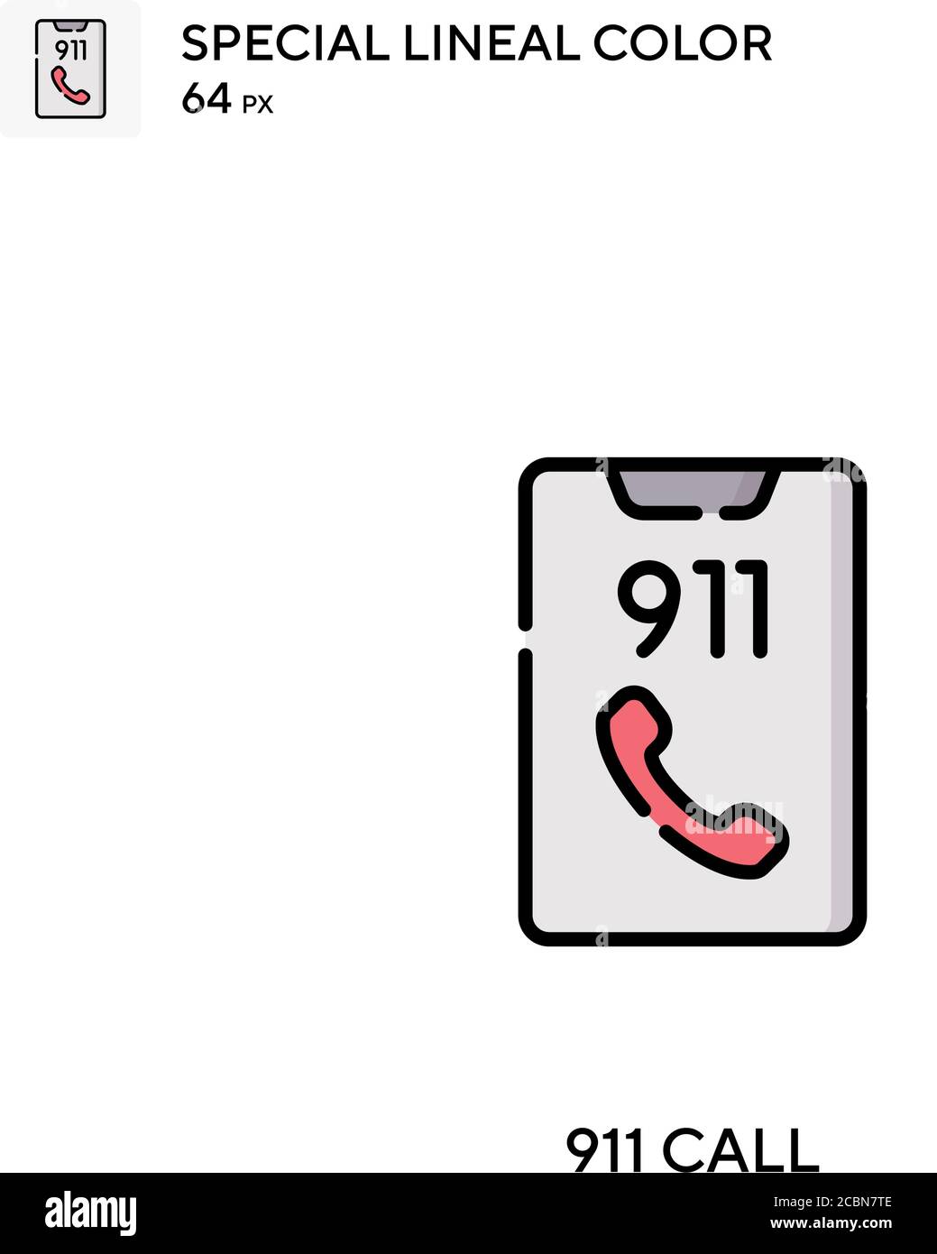 911 call Special lineal color vector icon. 911 call icons for your ...