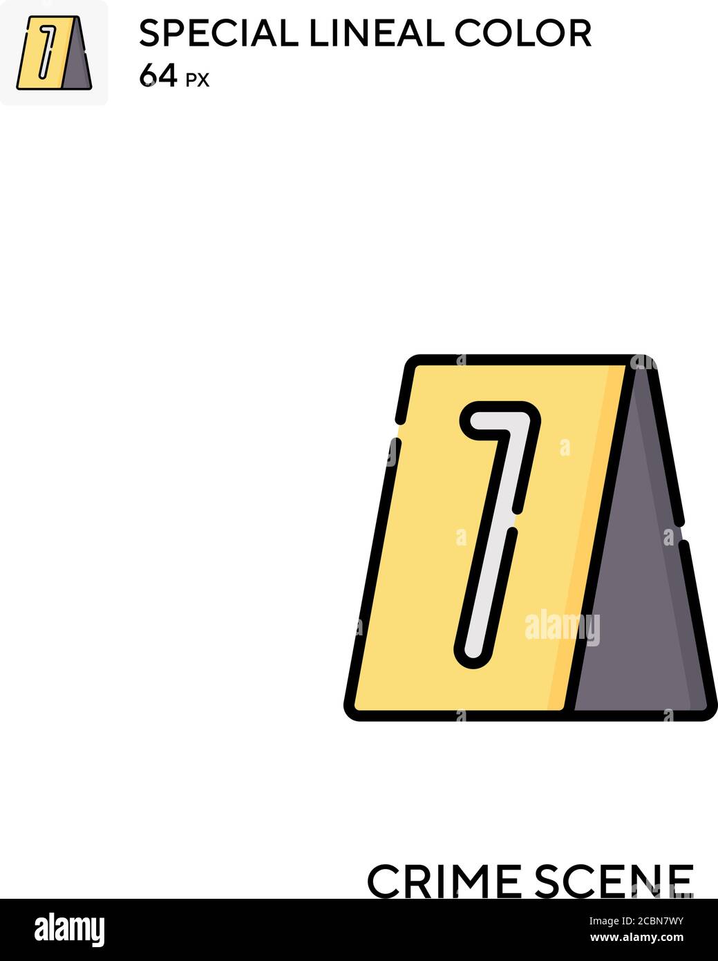 Crime scene Special lineal color vector icon. Crime scene icons for ...