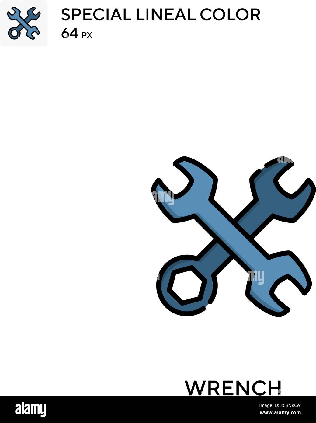 Wrench Special lineal color vector icon. Wrench icons for your business ...