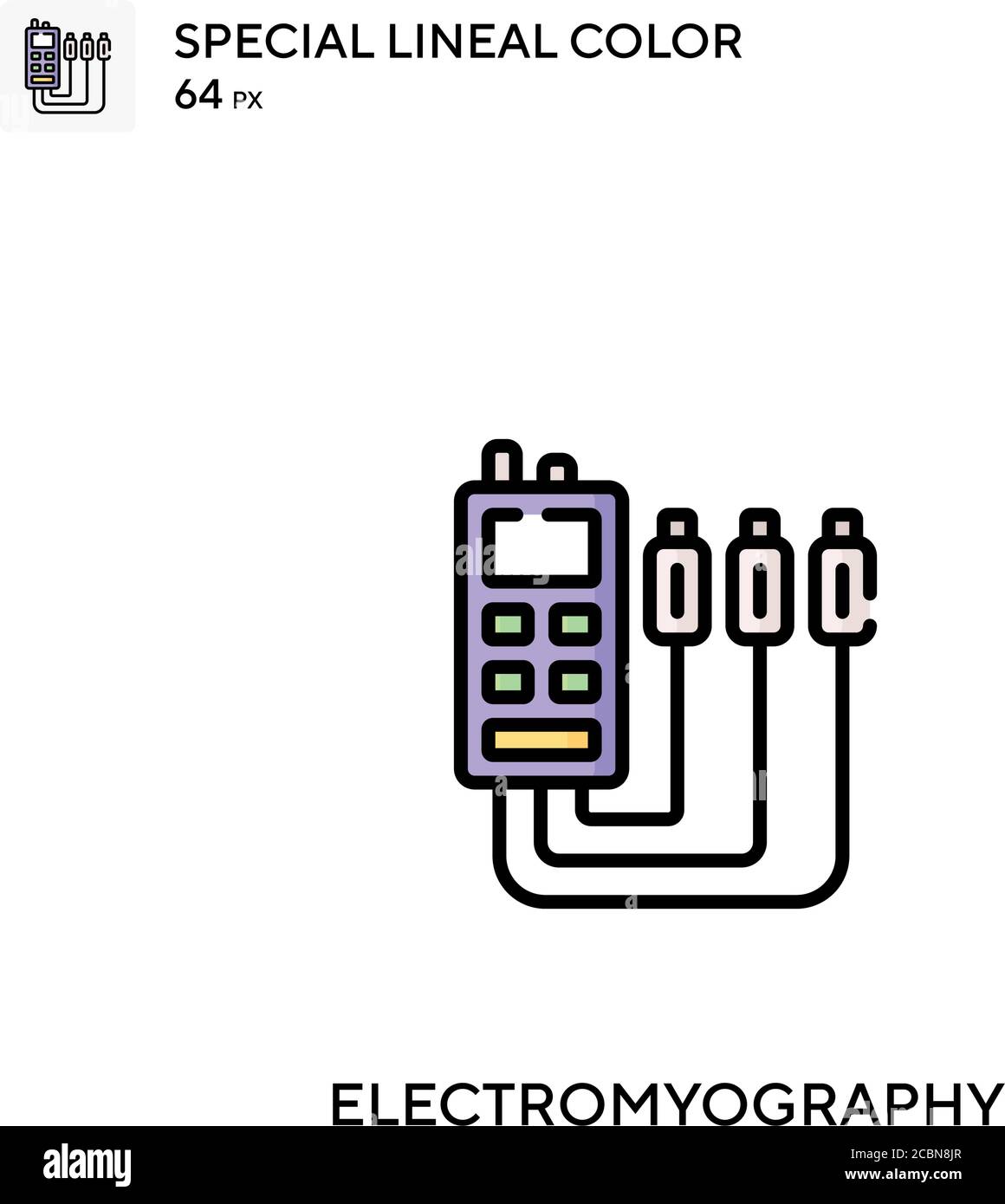 Electromyography Special lineal color vector icon. Electromyography icons for your business ...