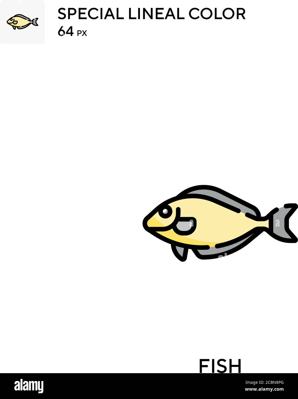 Fish Special lineal color vector icon. Fish icons for your business ...