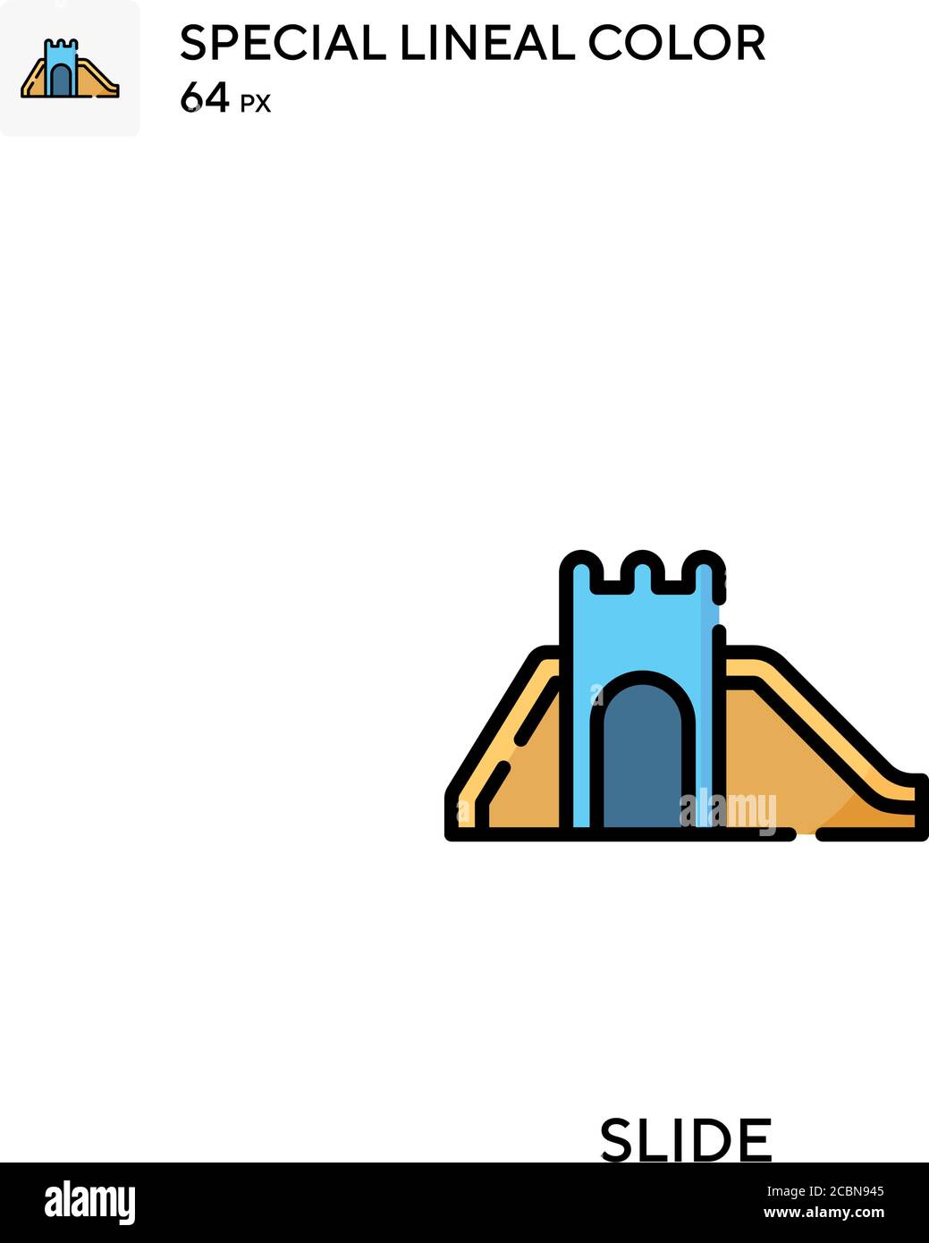 Slide Special lineal color vector icon. Slide icons for your business ...