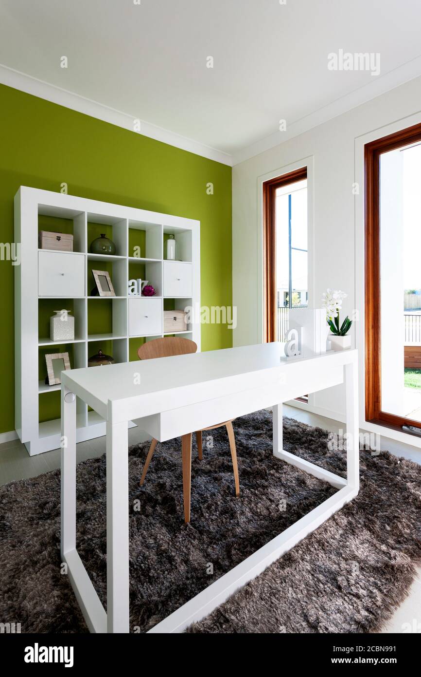 A bright workroom in a luxury house Stock Photo - Alamy