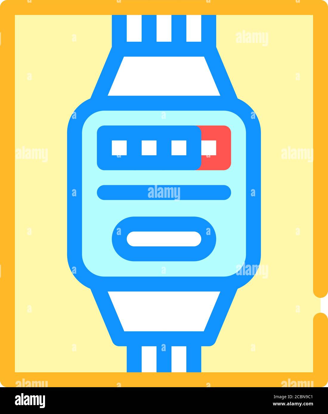 electric meter color icon vector isolated illustration Stock Vector ...