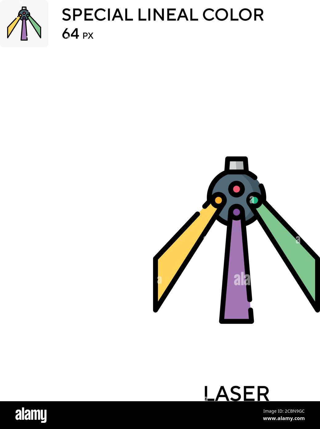 Laser Special lineal color vector icon. Laser icons for your business ...