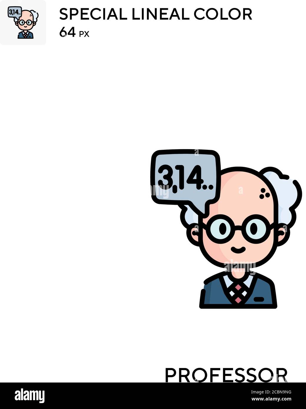 Professor Special lineal color vector icon. Professor icons for your ...