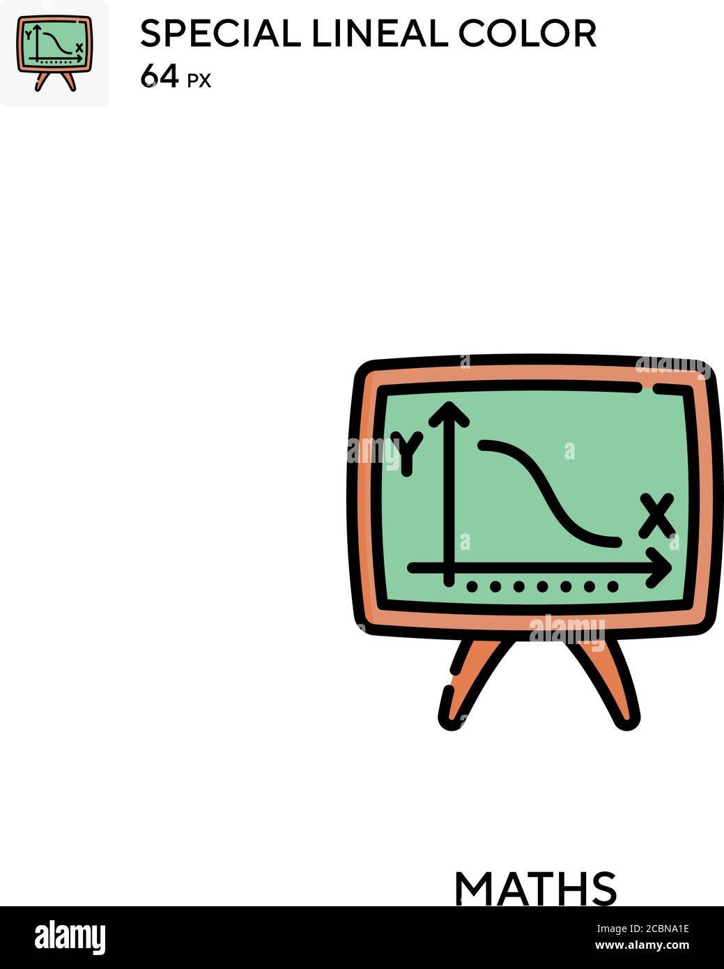 Maths Special lineal color vector icon. Maths icons for your business ...