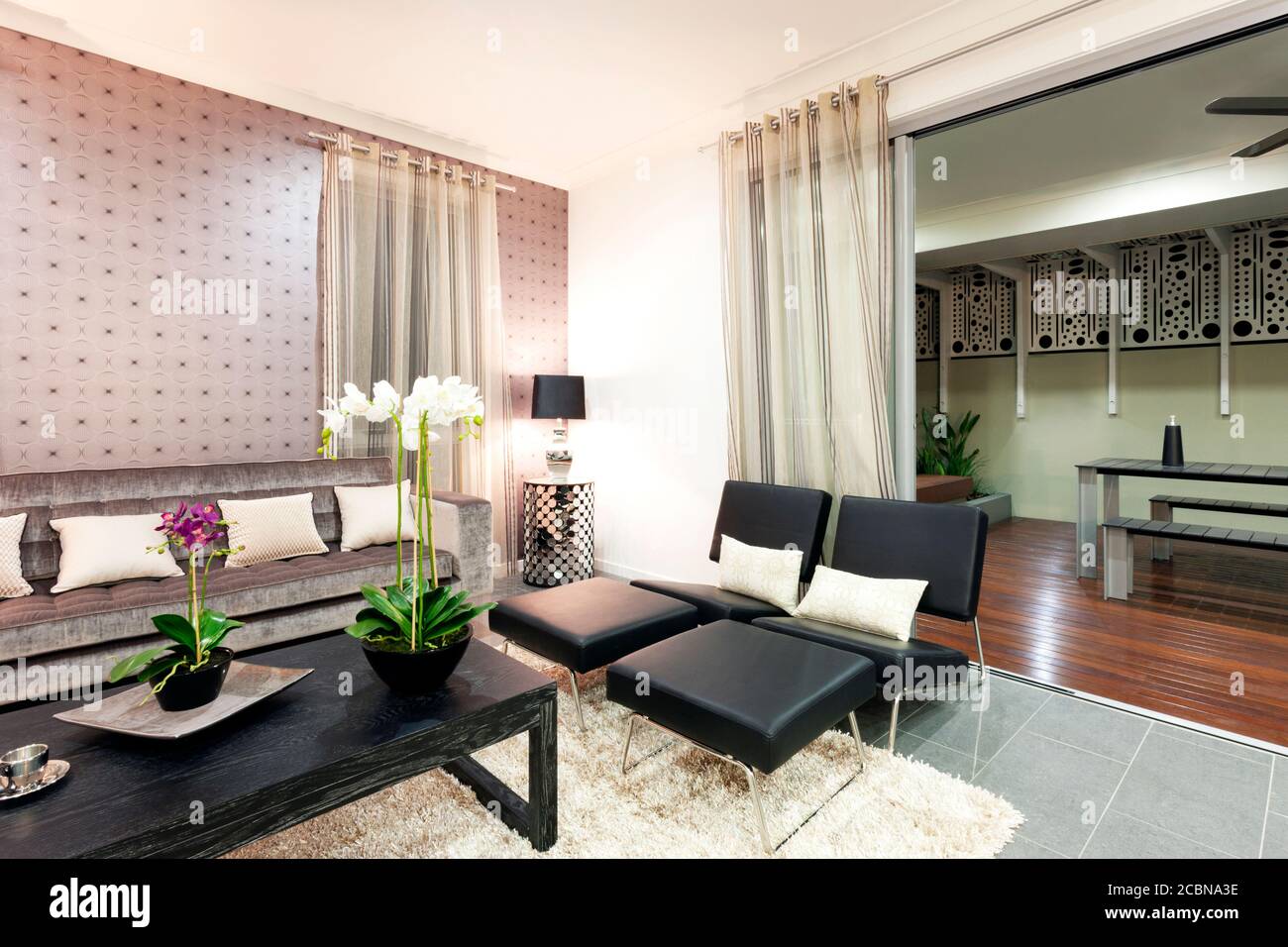 Interior view of a living room in new luxury home Stock Photo - Alamy