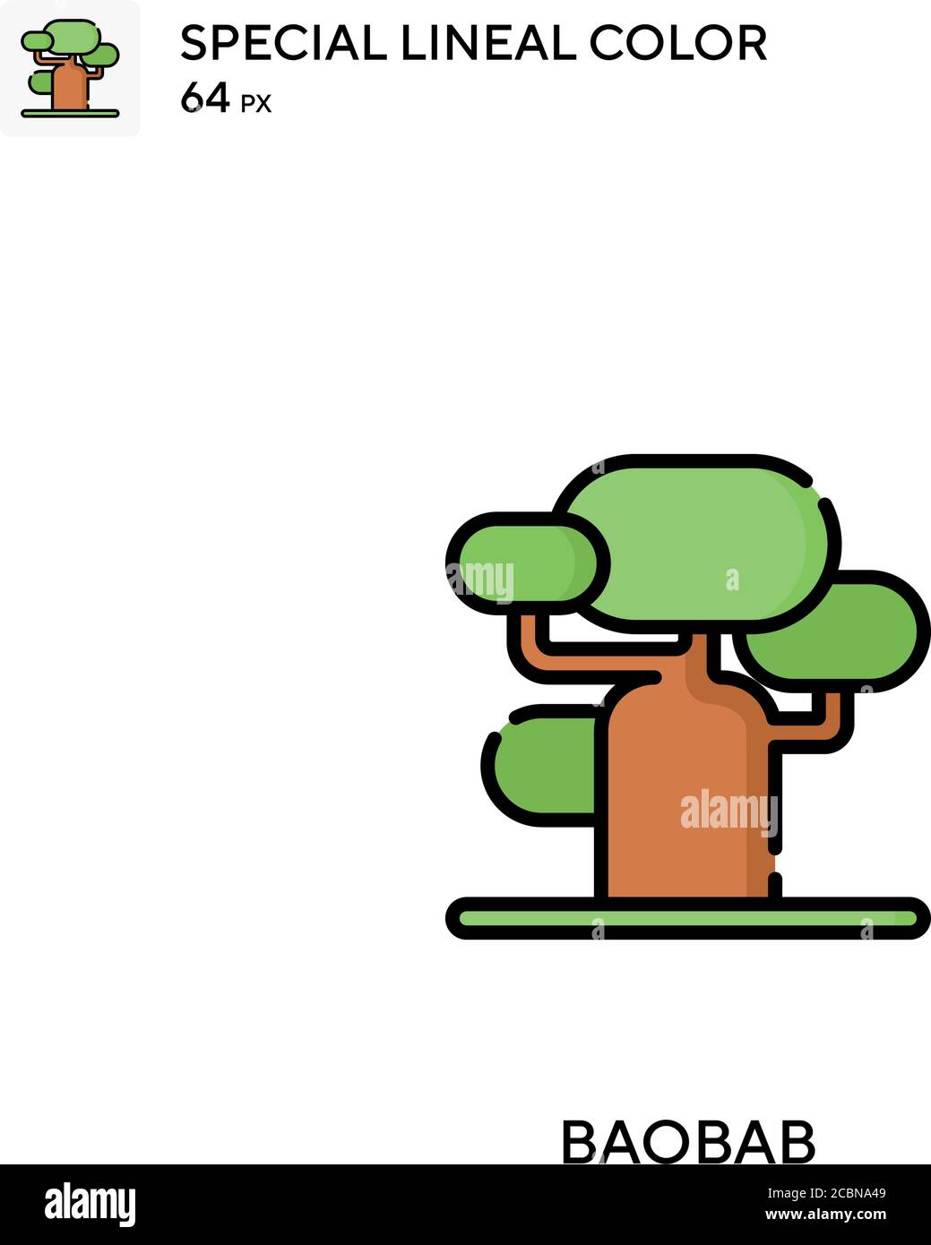 The fruit of the baobab tree Stock Vector Images - Alamy