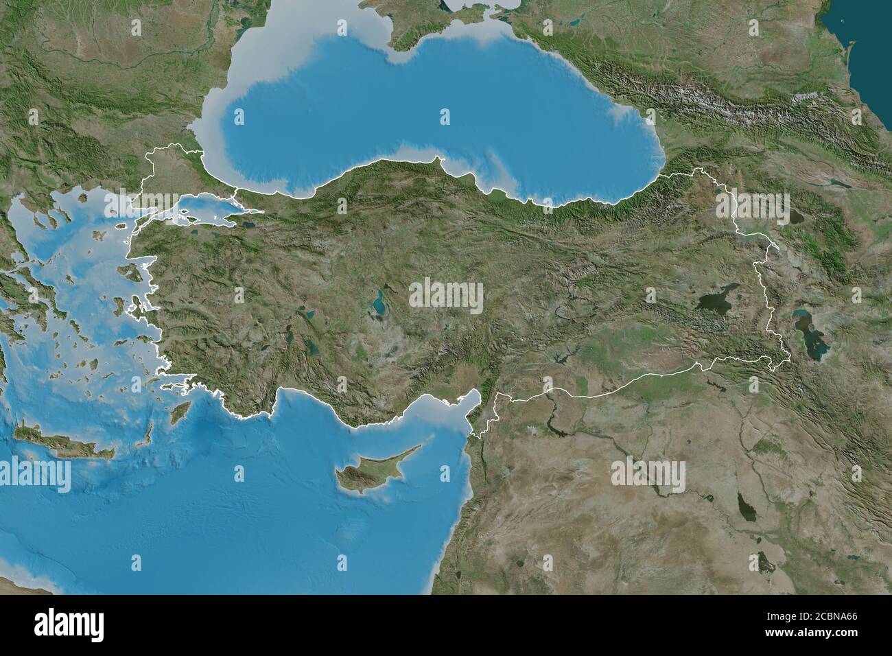 Turkey satellite 3d map hi-res stock photography and images - Alamy