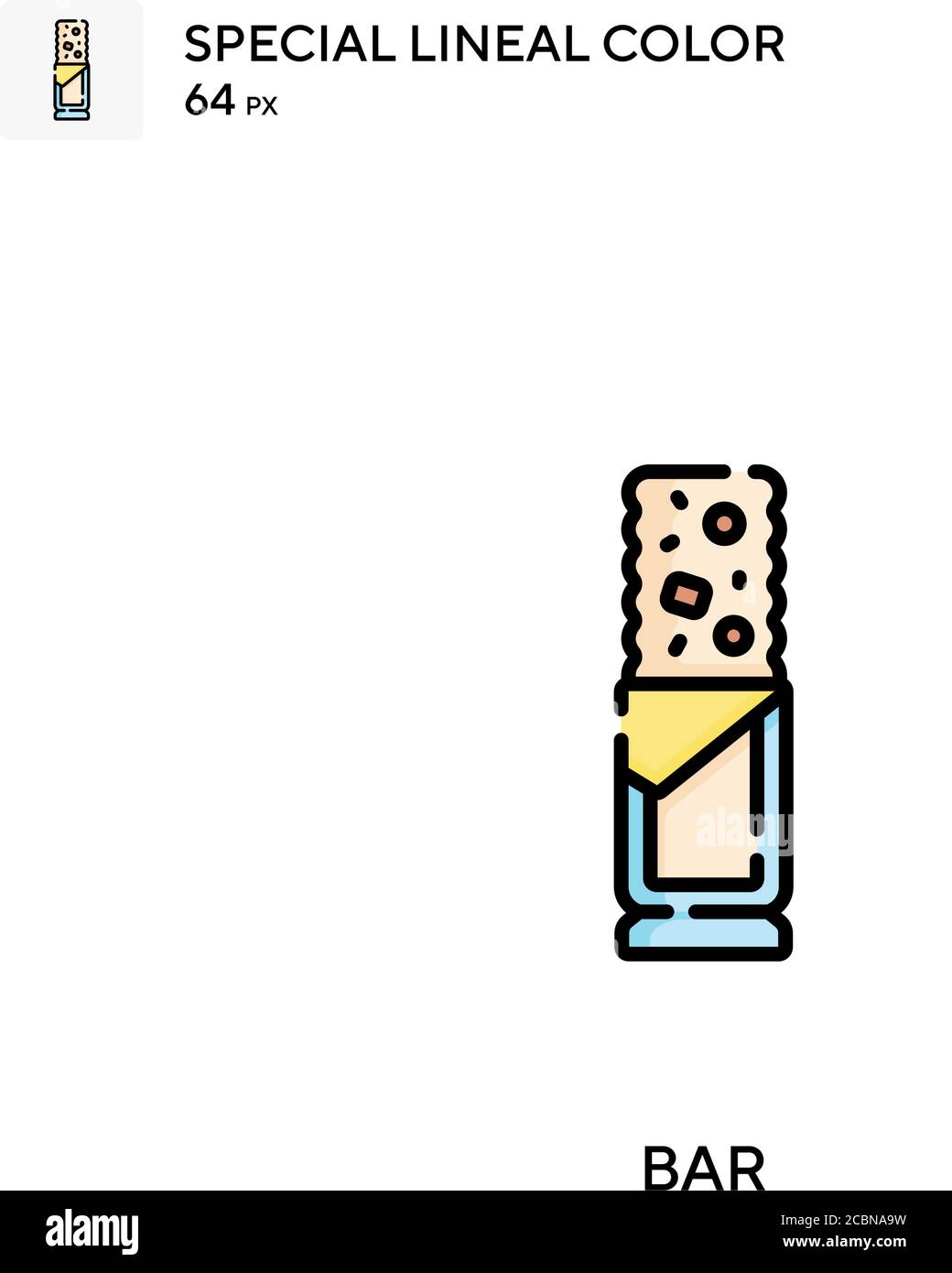 Bar Special lineal color vector icon. Bar icons for your business ...