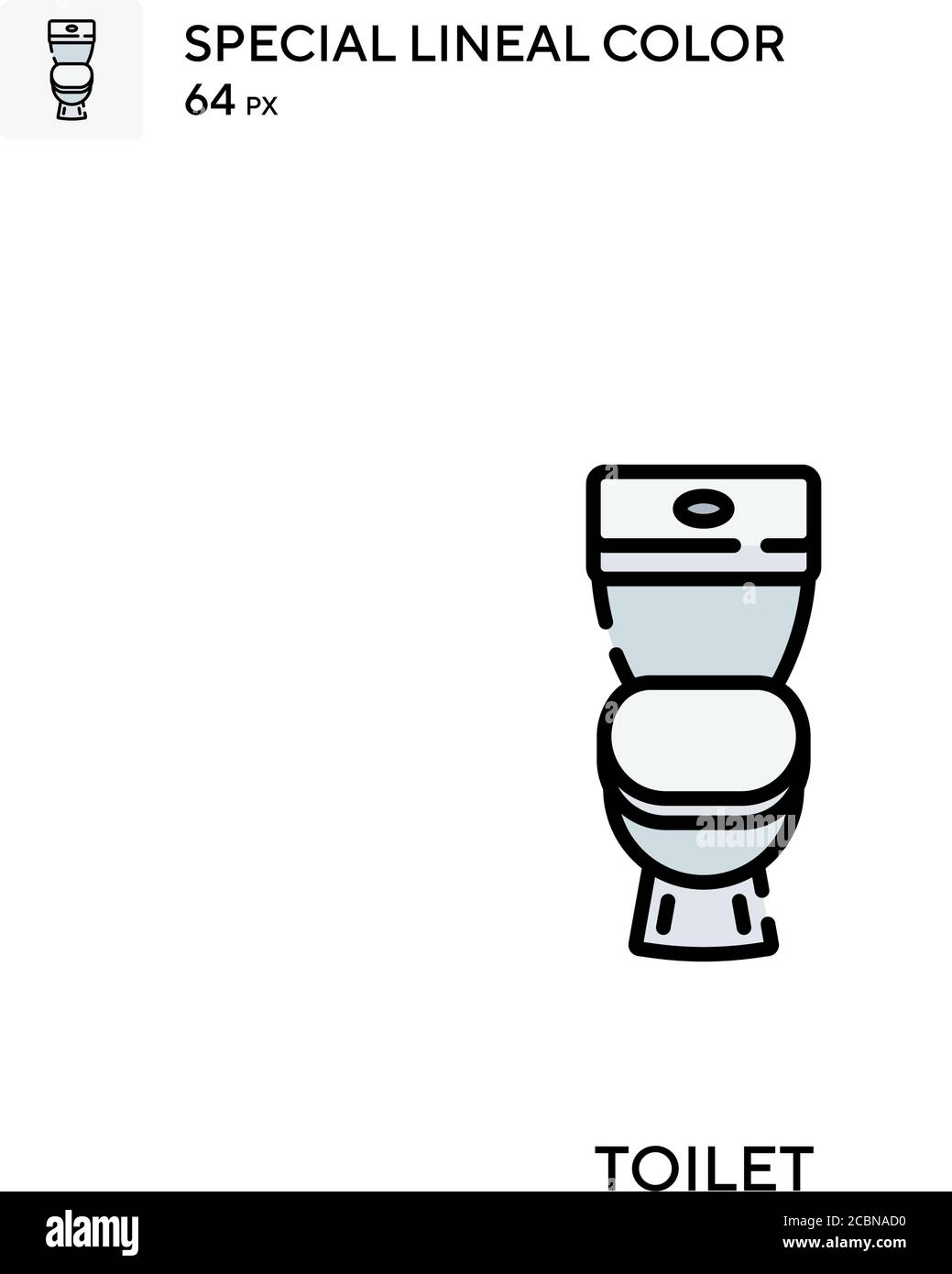 Toilet Special lineal color vector icon. Toilet icons for your business ...