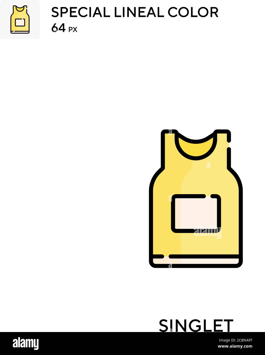 Singlet Special lineal color vector icon. Singlet icons for your ...