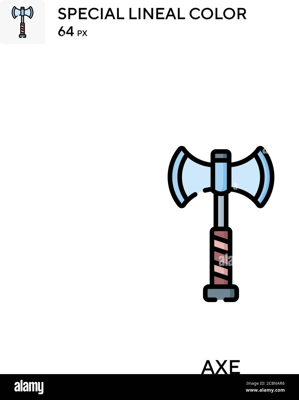 Axe Special lineal color vector icon. Axe icons for your business ...