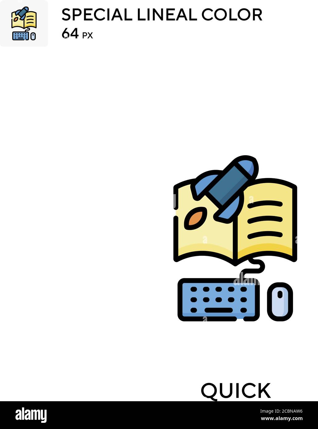 Quick Special lineal color vector icon. Quick icons for your business ...