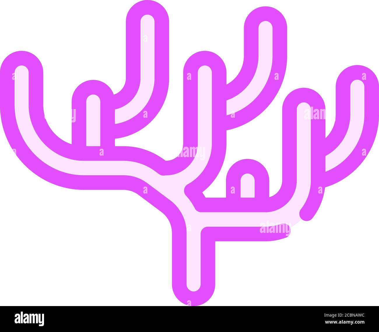 marine coral color icon vector isolated illustration Stock Vector Image ...