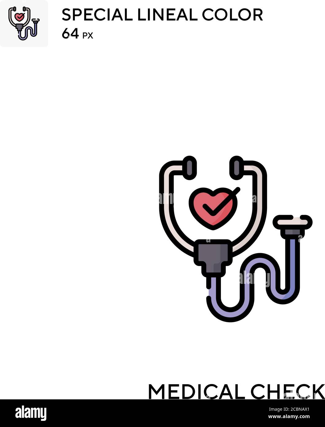 Medical check Special lineal color vector icon. Medical check icons for ...