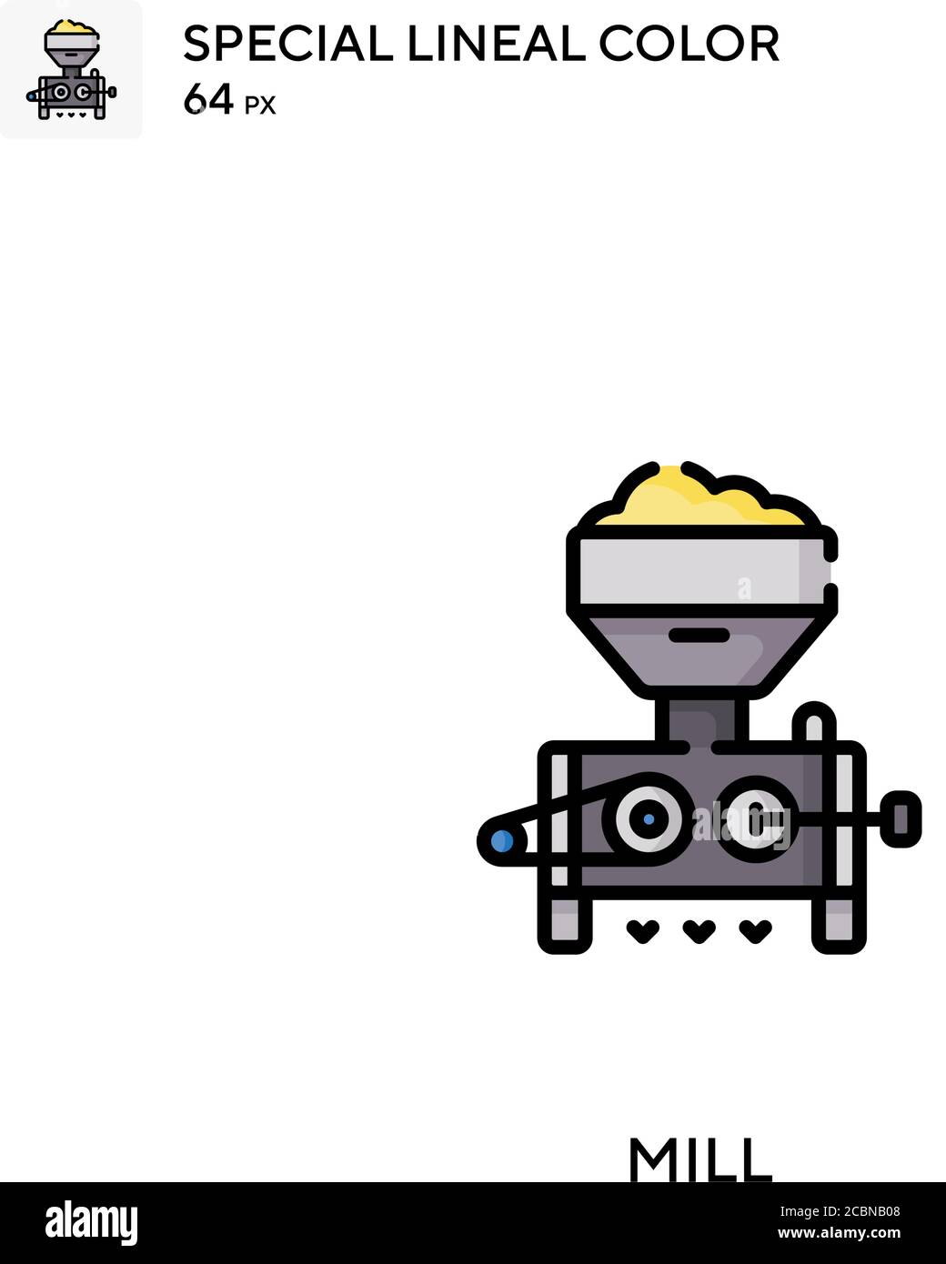 Mill Special lineal color vector icon. Mill icons for your business ...