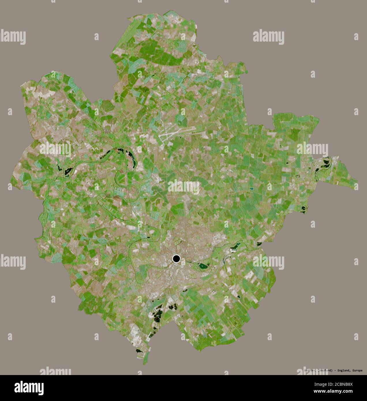 Bedford on a map hi-res stock photography and images - Alamy