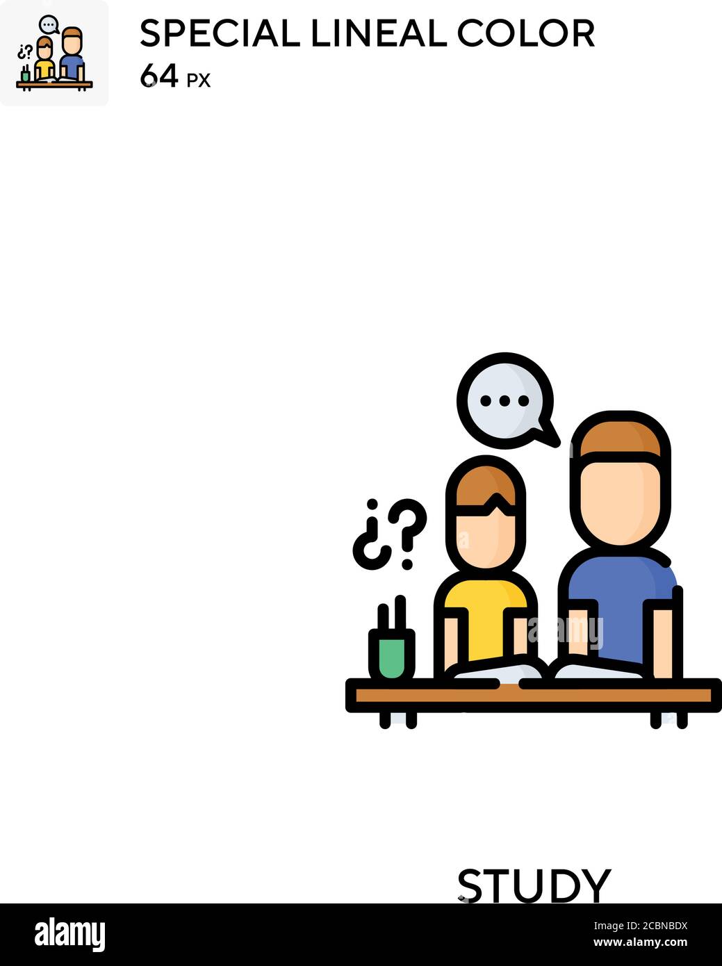 Study Special lineal color vector icon. Study icons for your business ...