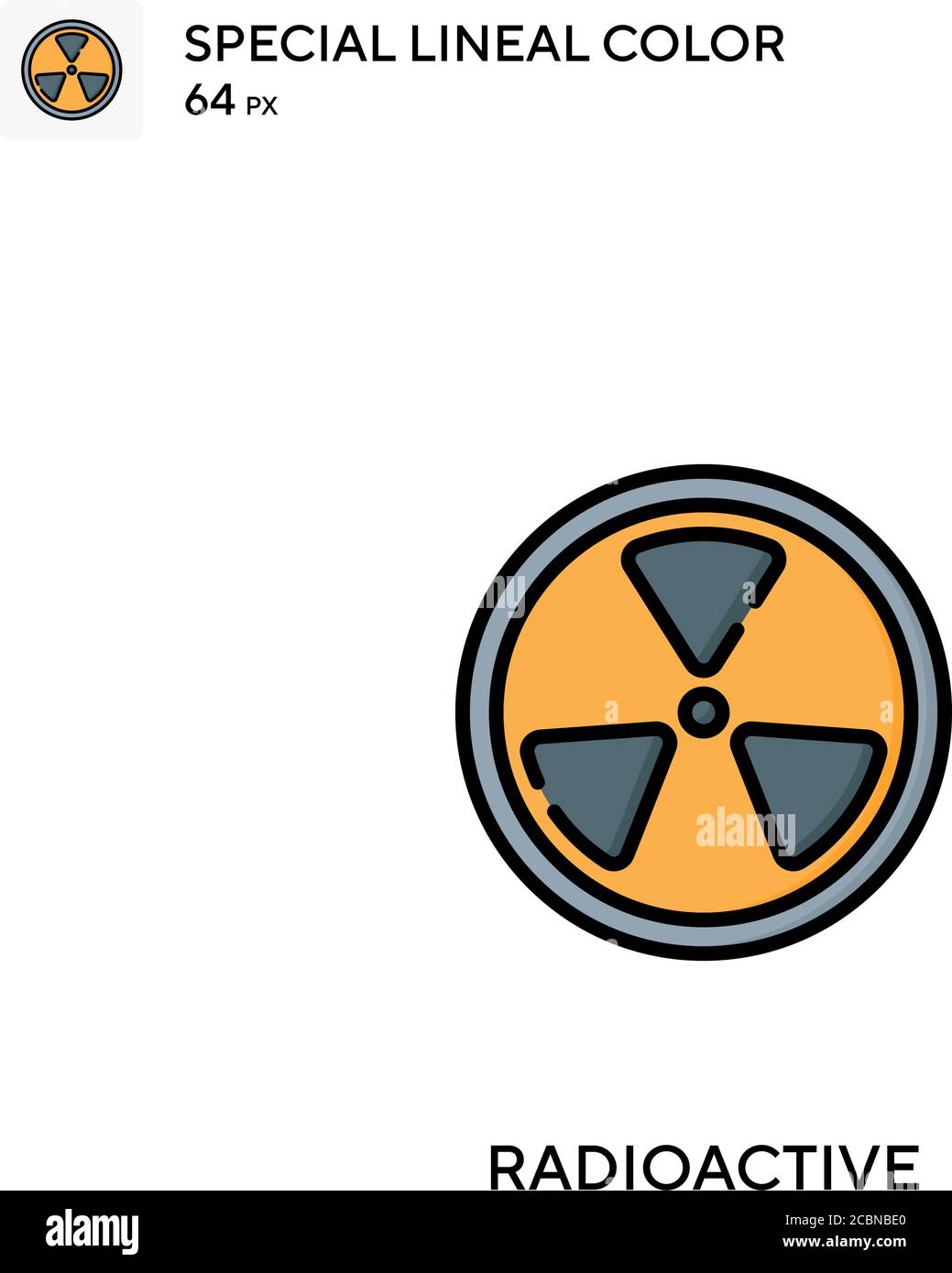 Radioactive Special lineal color vector icon. Radioactive icons for ...